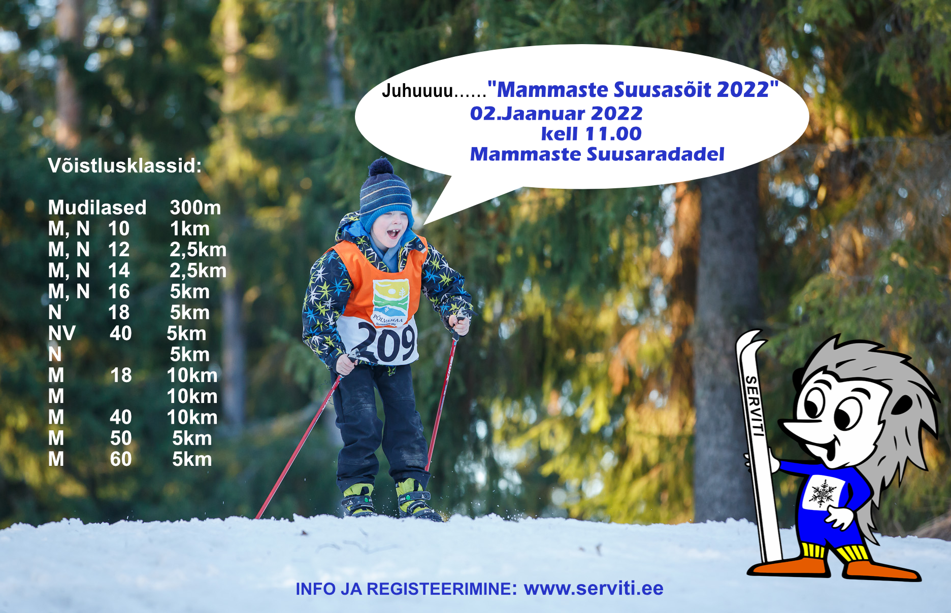 Mammaste Suusasõit 2022 – Mammaste Tervisespordikeskus